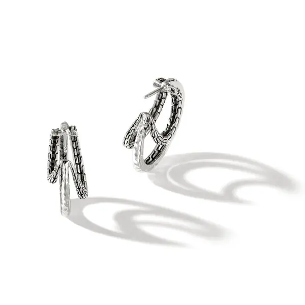 John Hardy Palu J Hoop Earrings