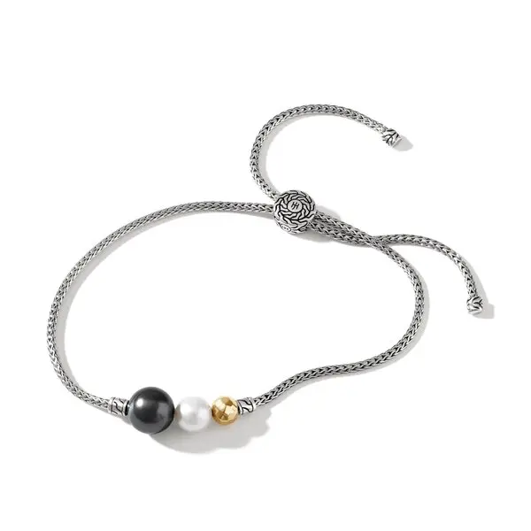 John Hardy Pearl Slider Bracelet Gold