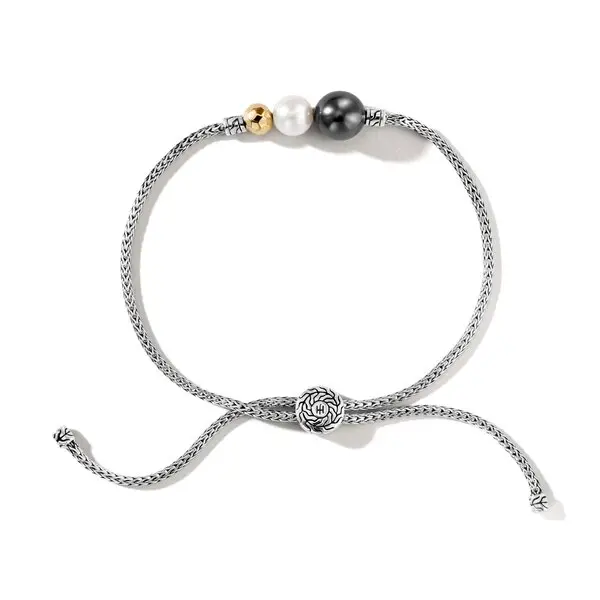 John Hardy Pearl Slider Bracelet Gold