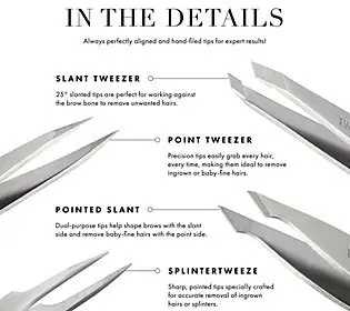 TWEEZERMAN Pointed Slant Tweezer - One-color