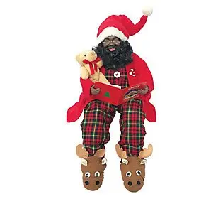 SANTA'S WORKSHOP Sw 20' Black Story Time Pj Claus - One-color