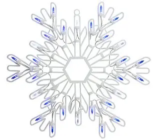 NORTHLIGHT 16' Led Snowflake Window Silhouette
