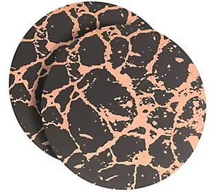 DAINTY HOME Set Of 15' Marble Cork Round Pl Acemats - One-color
