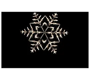 NORTHLIGHT Norhtlight 13.5' Lit Snowflake Christmas Window Silhouette