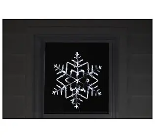 NORTHLIGHT Norhtlight 13.5' Lit Snowflake Christmas Window Silhouette