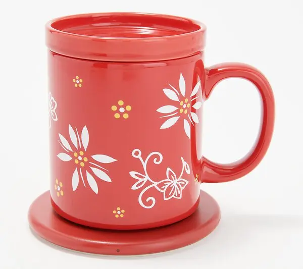 TEMP-TATIONS 14-oz Ceramic Mug With Warming Base