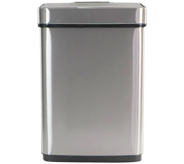 HANOVER 50-l / 13.2-gal Stainless Steel Trash C An W Sensor Lid - Silver