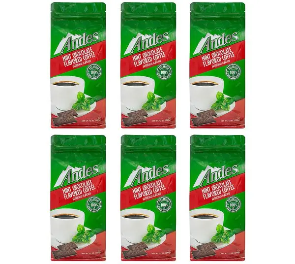 TOOTSIE ROLL S/6 72-oz Andes Chocolate Mint Gro Und Coffee - One-color