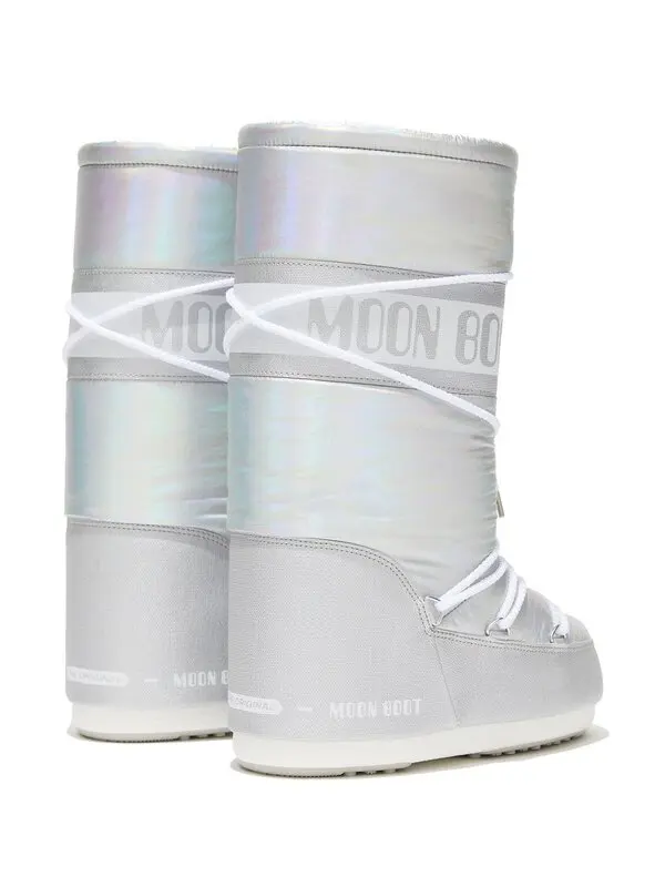 Moon Boot Metallic Logo-print Snow Boots