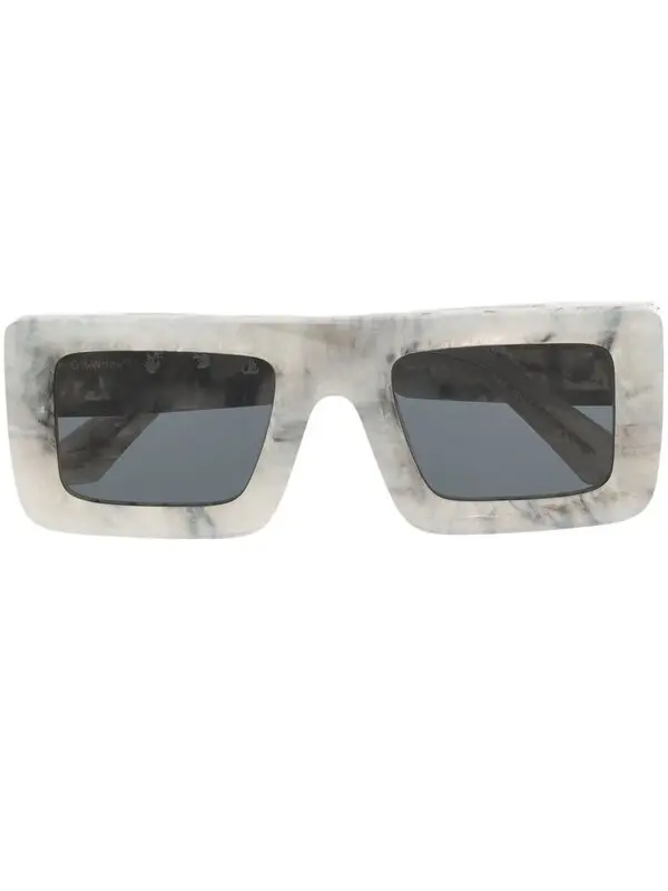 Off-White Arrows Square-frame Sunglasses - Grey