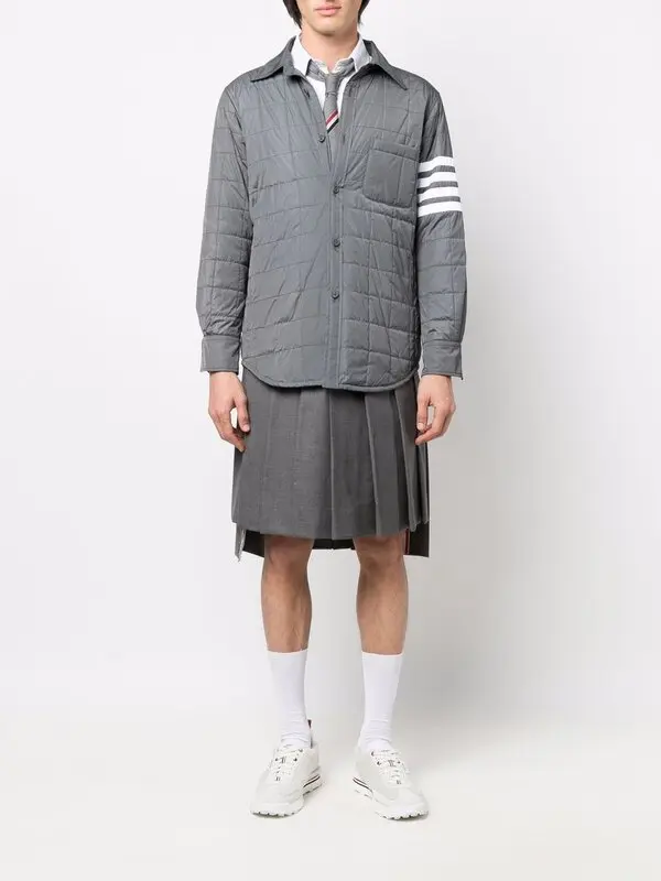 Thom Browne 4-bar Stripe Padded Shirt Jacket
