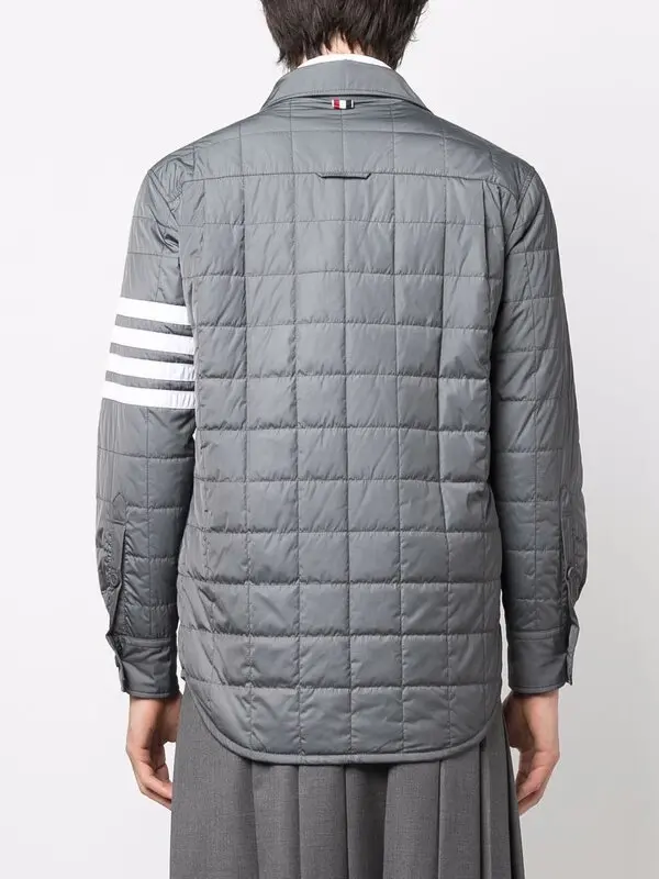 Thom Browne 4-bar Stripe Padded Shirt Jacket