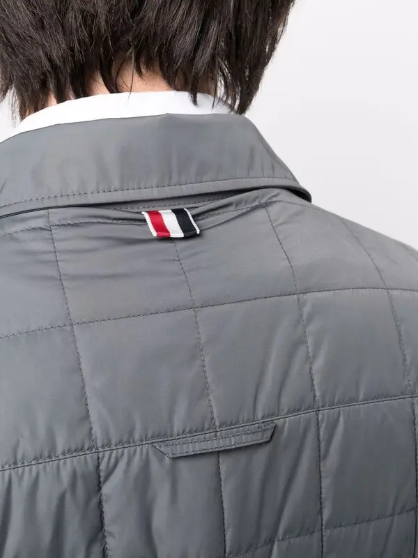 Thom Browne 4-bar Stripe Padded Shirt Jacket