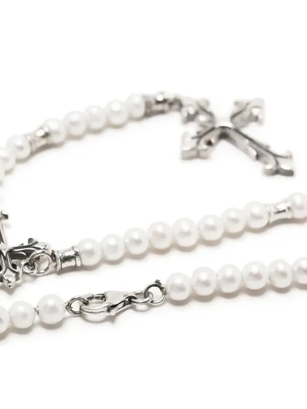 Emanuele Bicocchi Pearl Rosary Necklace