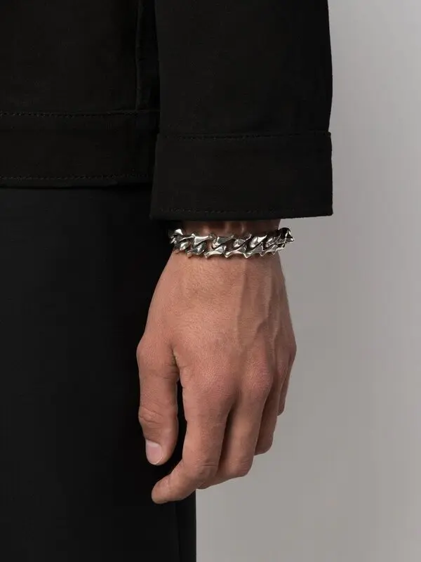 Emanuele Bicocchi Sharp Link Chain Bracelet - Silver | Editorialist