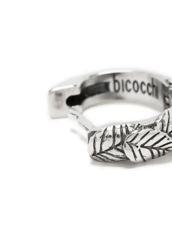 Emanuele Bicocchi Leaves Huggie Hoop Earring