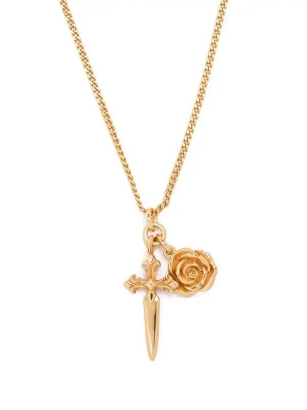 Emanuele Bicocchi Cross Pendant Necklace - Gold