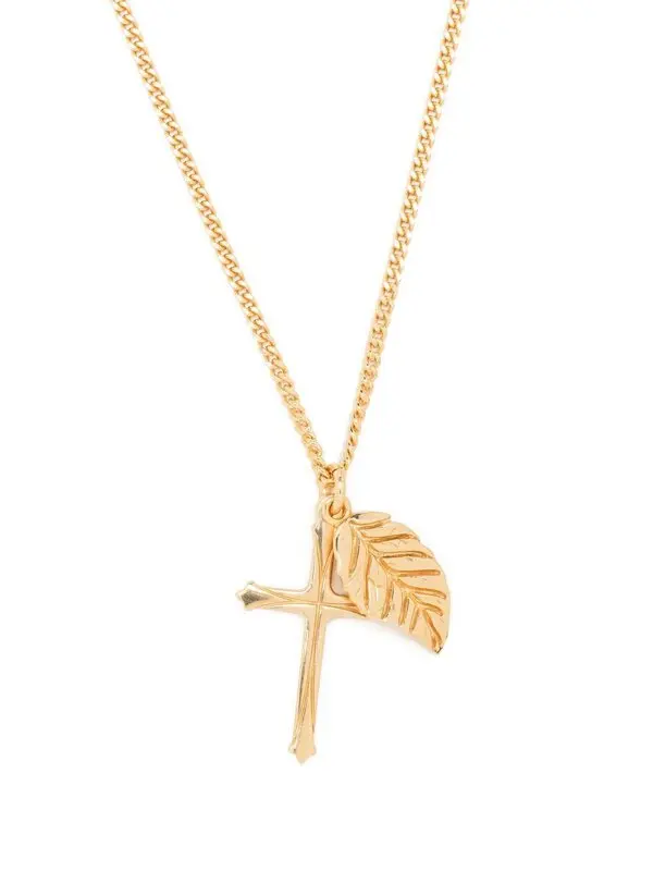 Emanuele Bicocchi Cross Pendant Necklace - Gold