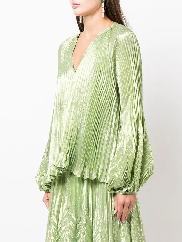 Simkhai Silk-blend V-neck Top