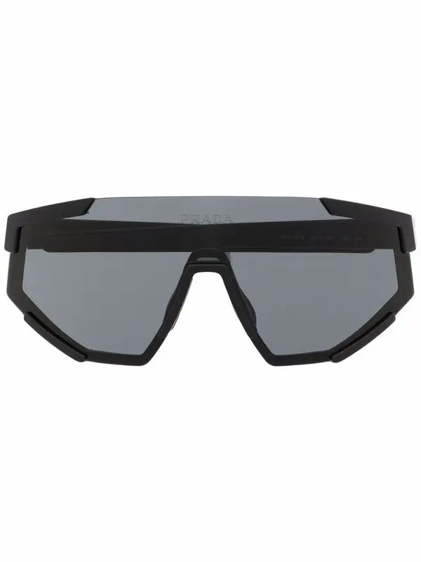 Prada Mask Sunglasses - Black