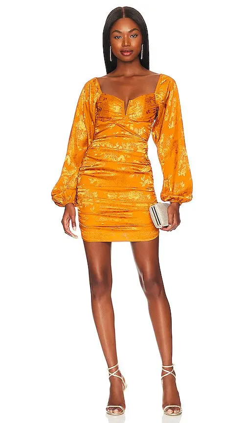 MORE TO COME Briget Ruched Backless Dress