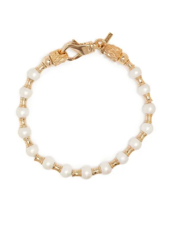 Emanuele Bicocchi Pearl-embellished Bracelet - Gold