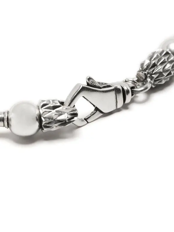 Emanuele Bicocchi Embellished Chain-link Bracelet - White