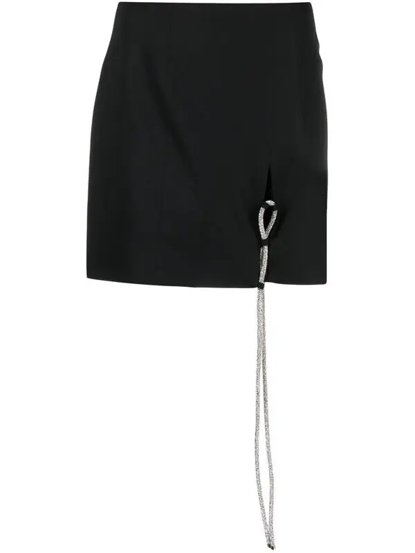 Giuseppe Di Morabito Crystal Embellished Mini Skirt - Black