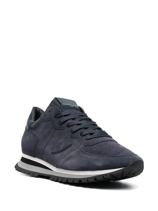 Philippe Model Trpx Suede Low-top Sneakers - Blue