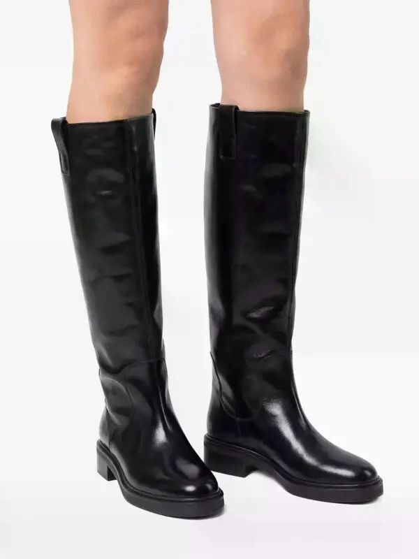 AeydĒ Taito Block Heel Boots - Black