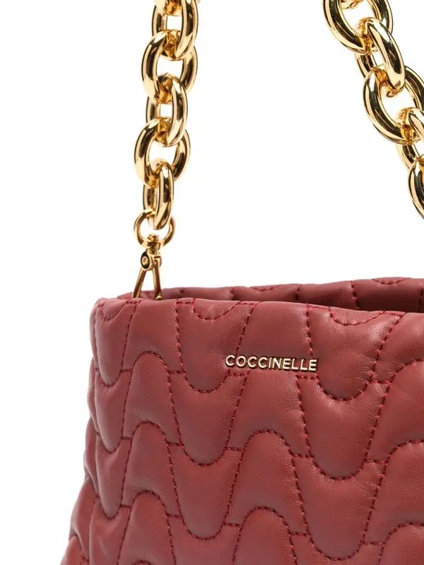 COCCINELLE Quilted Leather Shoulder Bag