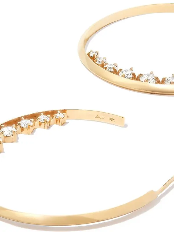 Lizzie Mandler Clat Diamond Hoop Earrings