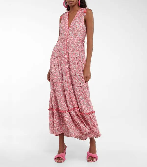 Poupette St Barth Ivy Tiered Maxi Dress