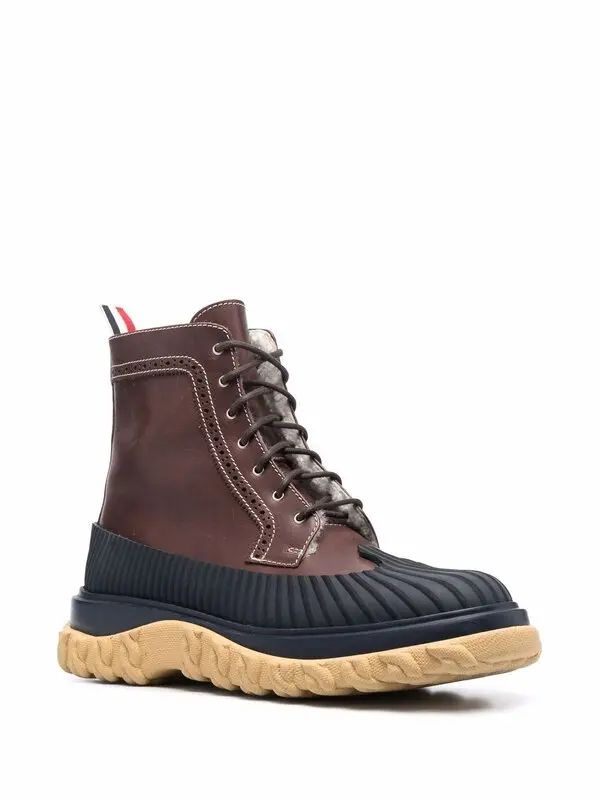 Thom Browne Longwing Panelled Duck Boots