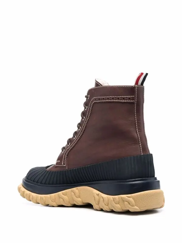 Thom Browne Longwing Panelled Duck Boots