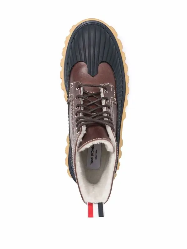Thom Browne Longwing Panelled Duck Boots