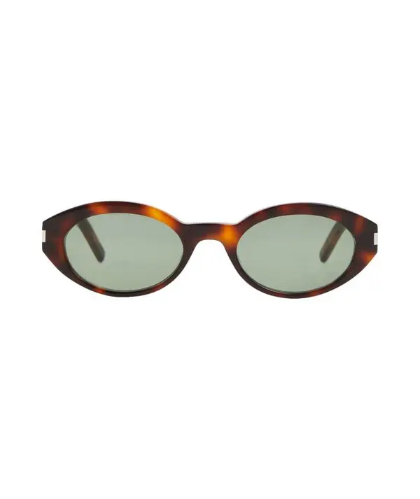 Saint Laurent Sl 567 Oval Sunglasses - Brown