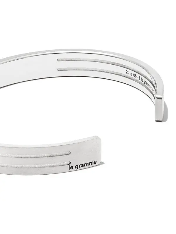 Le Gramme 18kt Yellow Gold And Brushed Titanium Bracelet