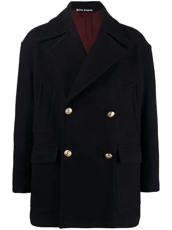 Palm Angels Palm Tree-embroidered Coat