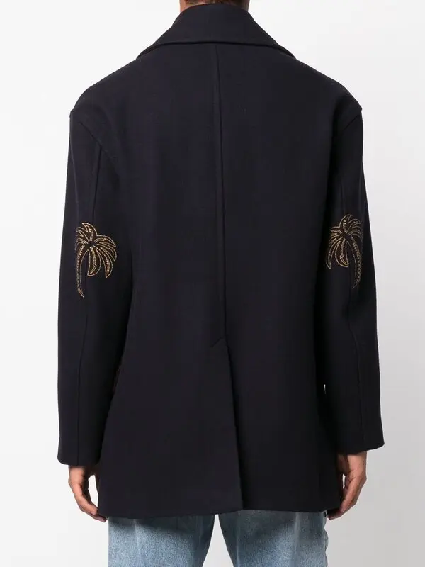 Palm Angels Palm Tree-embroidered Coat