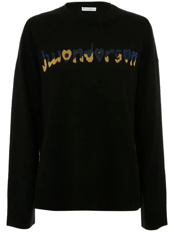 JW Anderson X Run Hany Logo-embellished Jumper - Black
