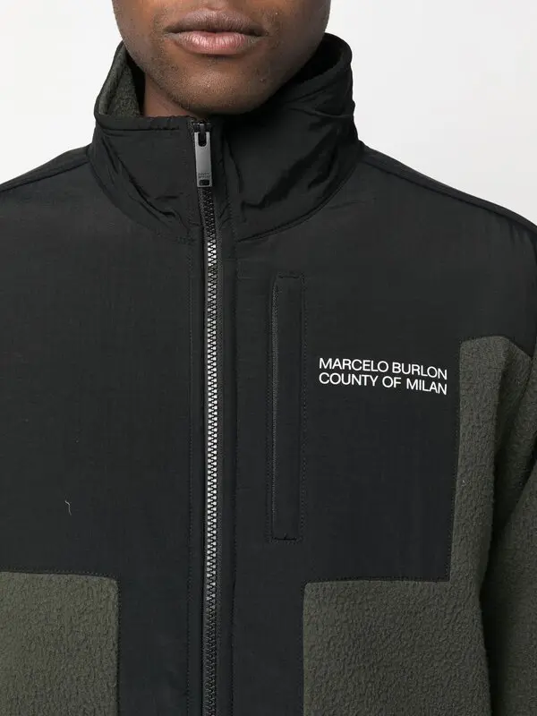 COUNTY OF MILAN Logo-print Zip-up Jacket