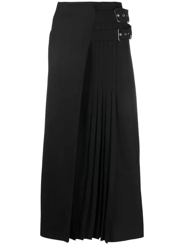 Alberta Ferretti Buckle-detail Pleated Skirt