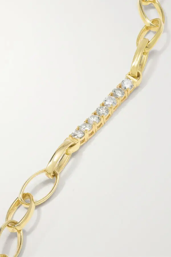 JENNIFER MEYER Medium Edith 18-karat Diamond Bracelet