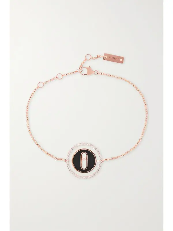Messika Lucky Move Onyx And Diamond Bracelet - Black