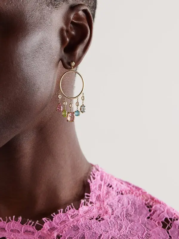 Jacquie Aiche 14-karat Gold -stone Dangle Earrings