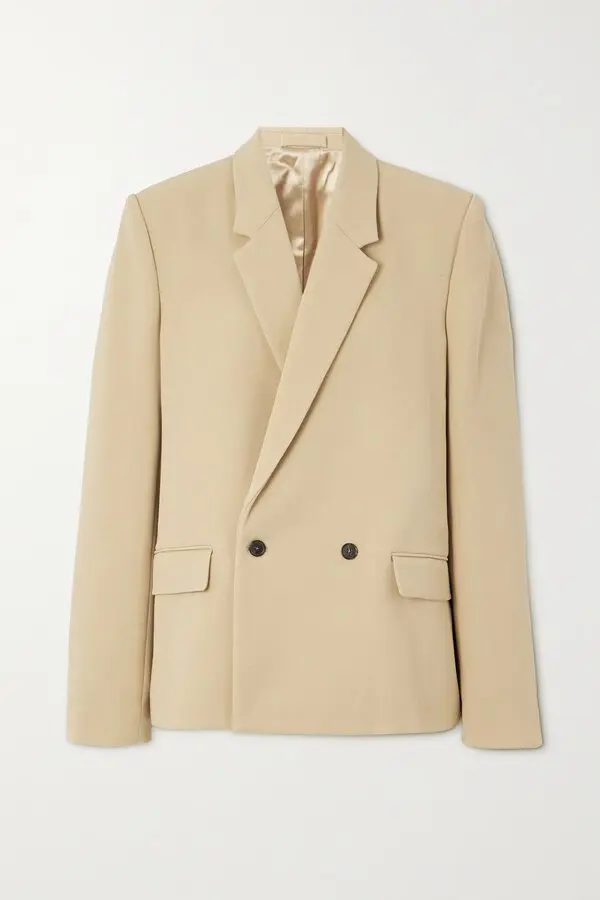 Wardrobe.NYC Hailey Bieber Double-breasted Wool Blazer