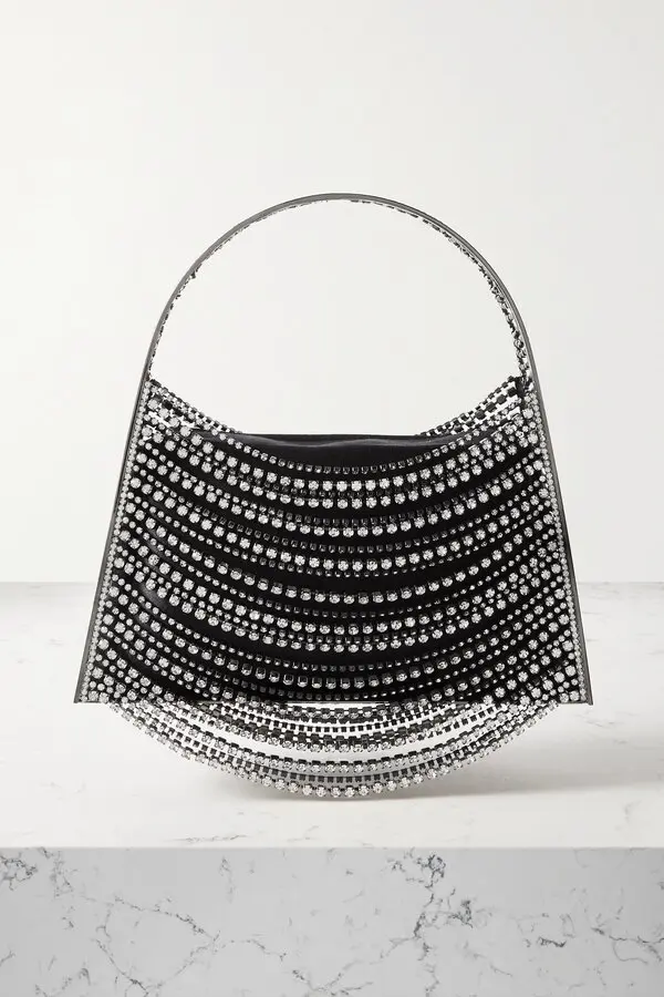 Benedetta Bruzziches Lucia In The Sky Crystal-embellished -tone And Satin Tote