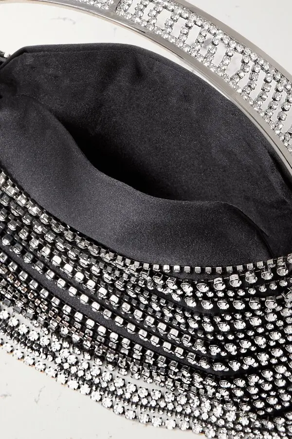 Benedetta Bruzziches Lucia In The Sky Crystal-embellished -tone And Satin Tote