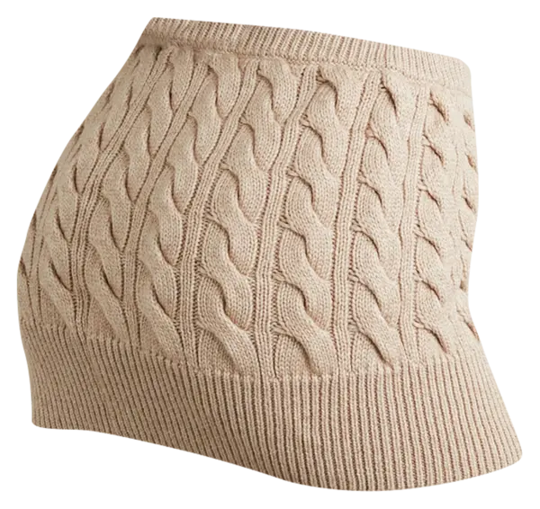 Christopher Esber Cable-knit Wool And Cashmere-blend Mini Skirt